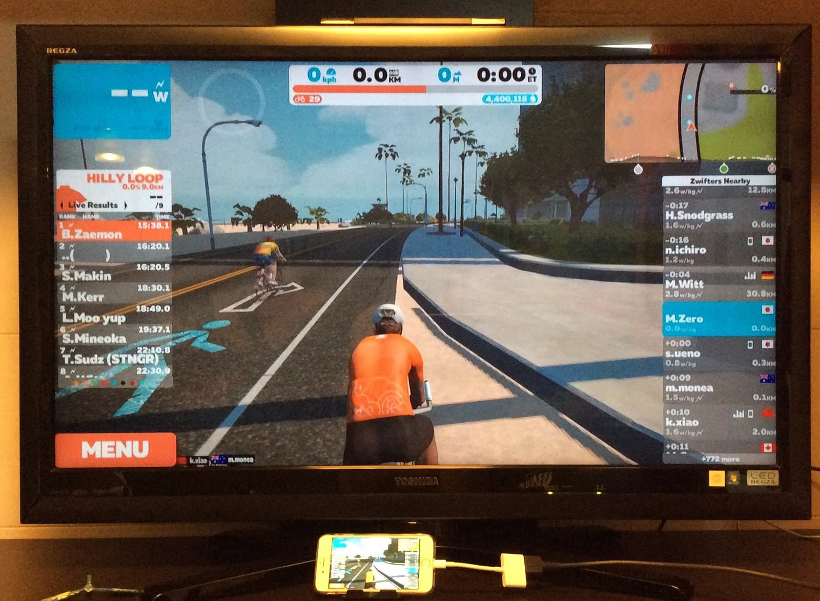 Zwiftを大画面で遊ぶ2つの方法 | チャリで100万キロ